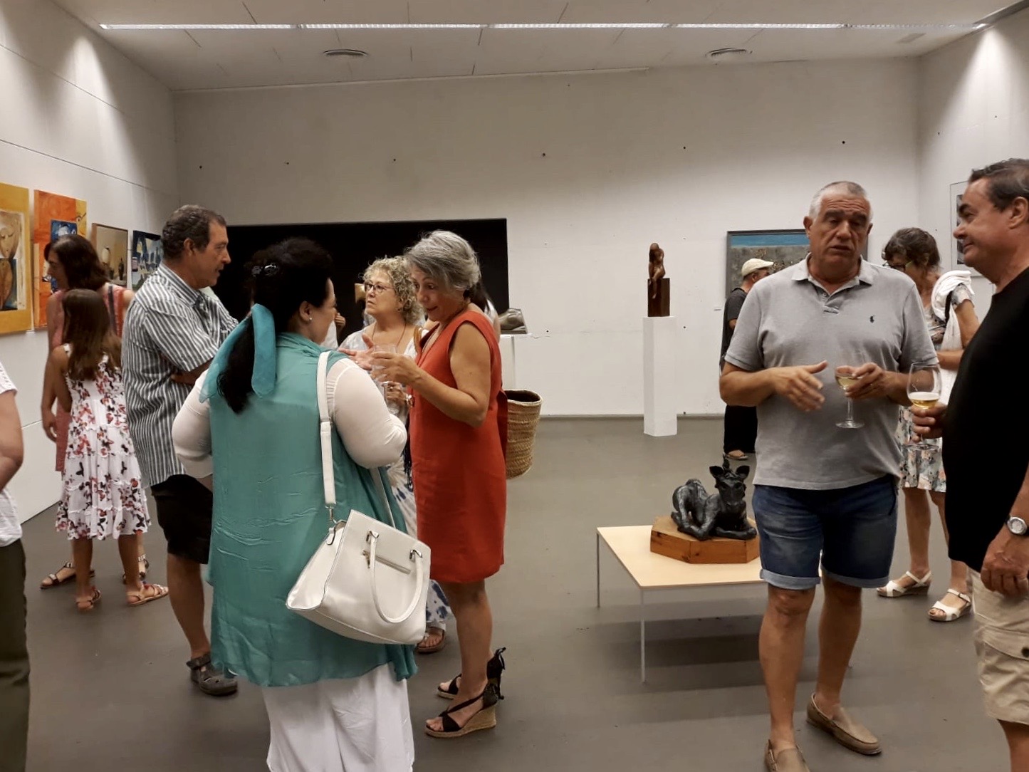 Exposicion colectiva de AMAE 10 de julio 2019 en el palau de congressos ...